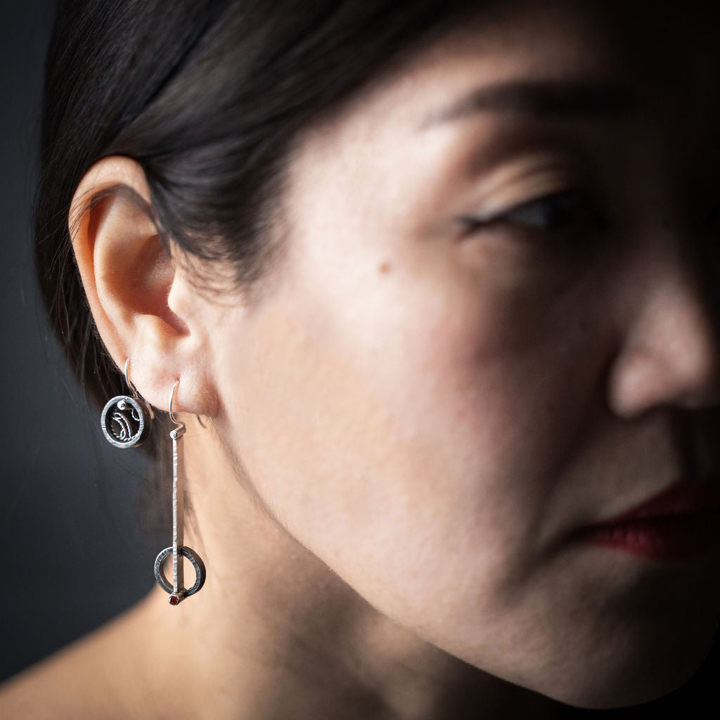 Pierced Circle Earrings – Zink Metals